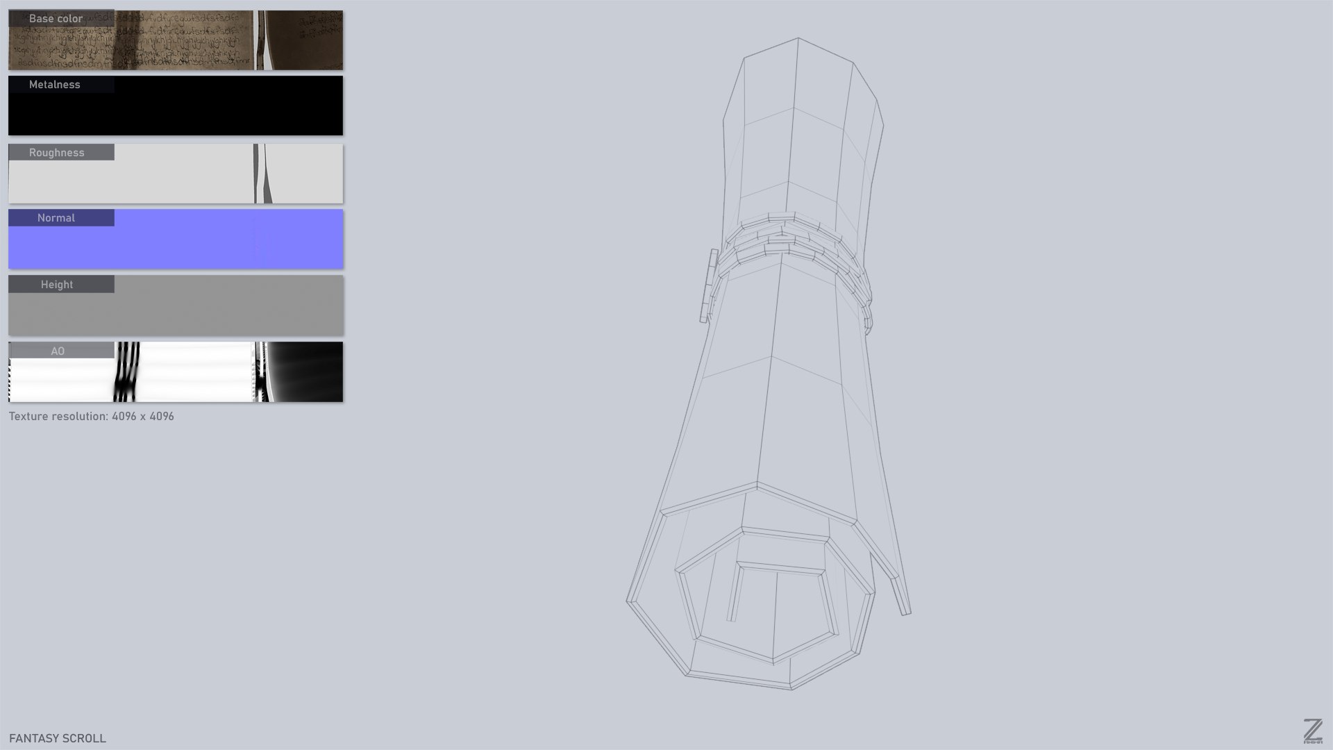 3D Model Fantasy Scroll Collection - TurboSquid 2231382