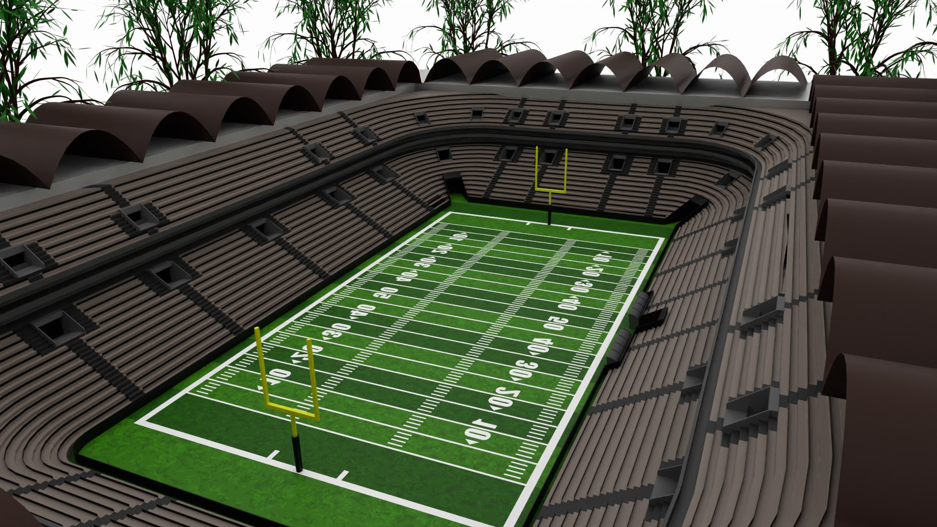 American Football Stadium 3D - TurboSquid 2034416