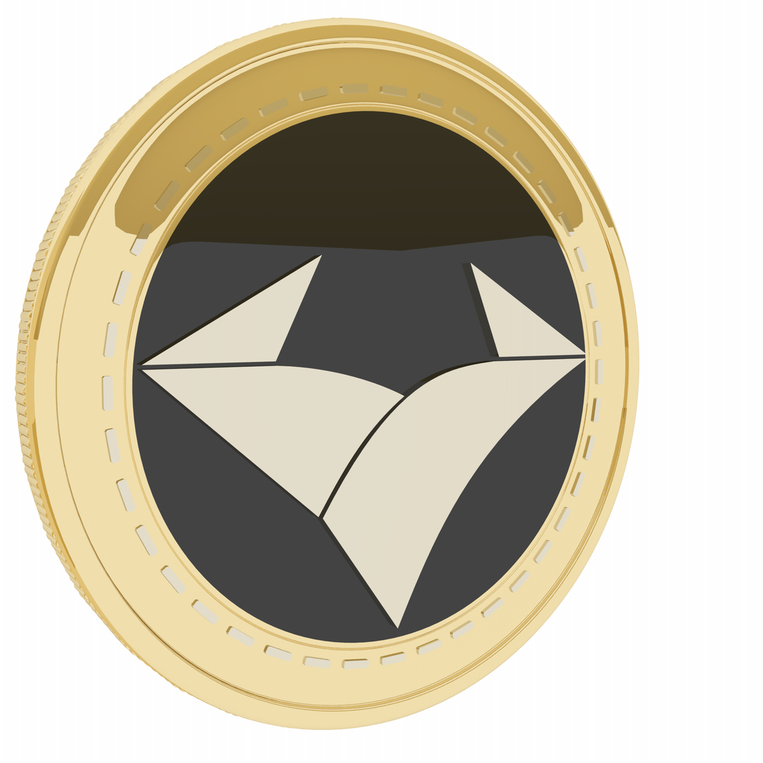 3D EA Coin Cryptocurrency Gold Coin model - TurboSquid 1855610