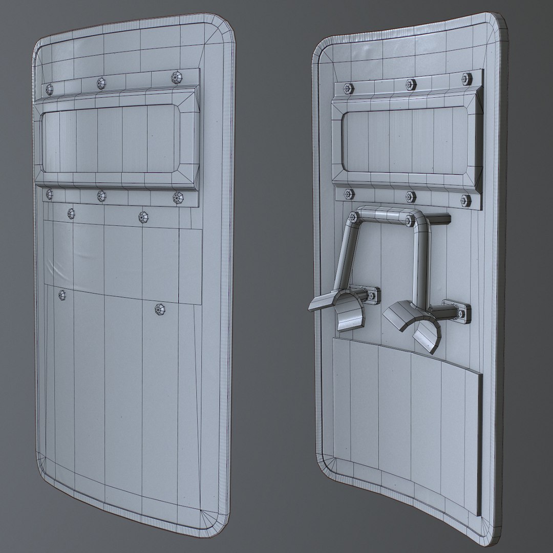 3D Ballistic Police Shield - TurboSquid 1171296