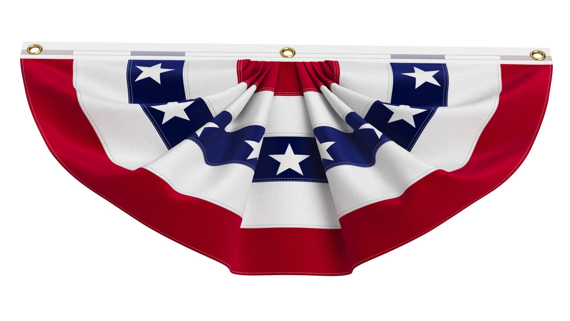 American Flag Bunting Banner Set 3D - TurboSquid 2125925