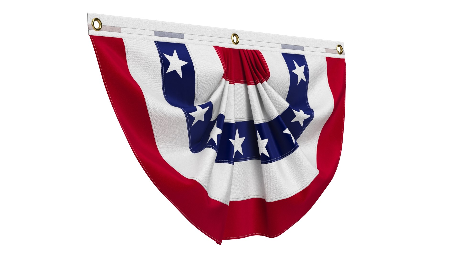 American Flag Bunting Banner Set 3D - TurboSquid 2125925