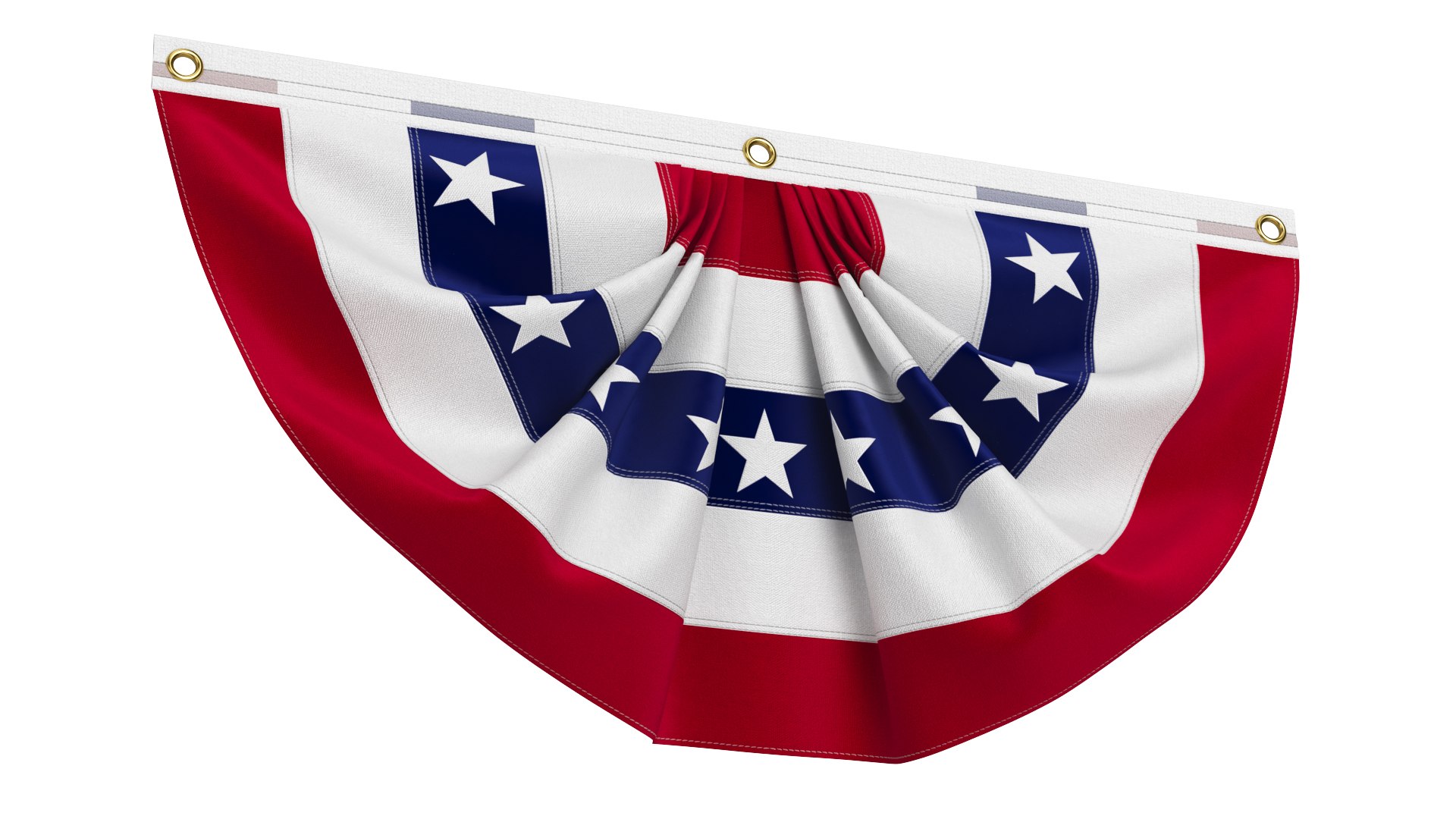 American Flag Bunting Banner Set 3D - TurboSquid 2125925