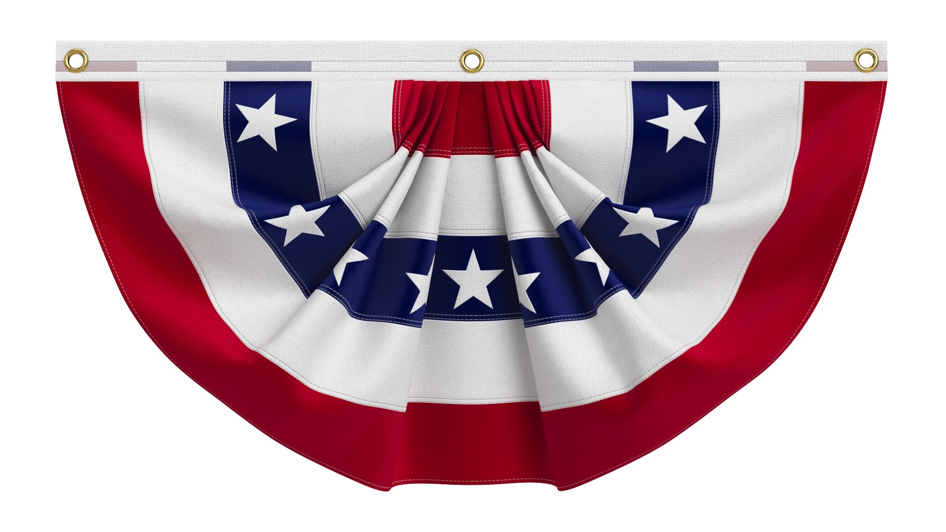 American Flag Bunting Banner Set 3D - TurboSquid 2125925