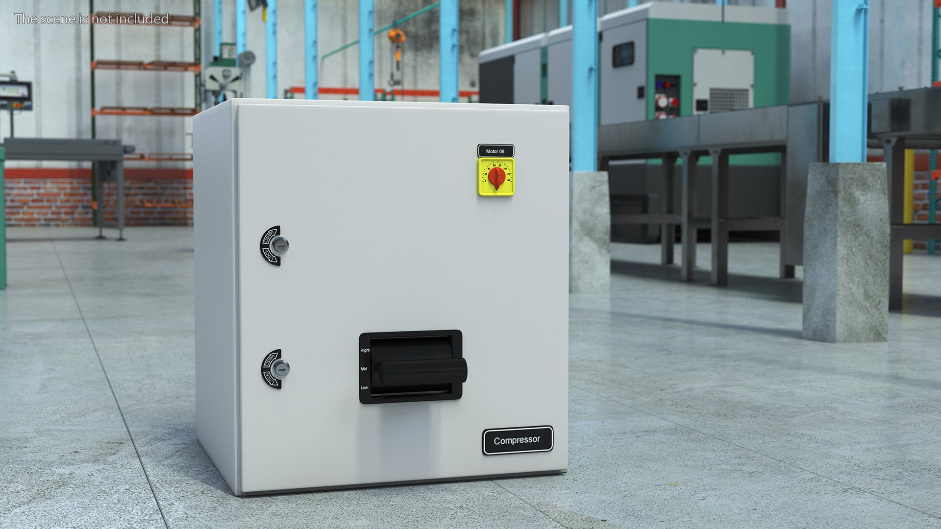 Industrial Compressor Control Unit 3D Model - TurboSquid 2241544