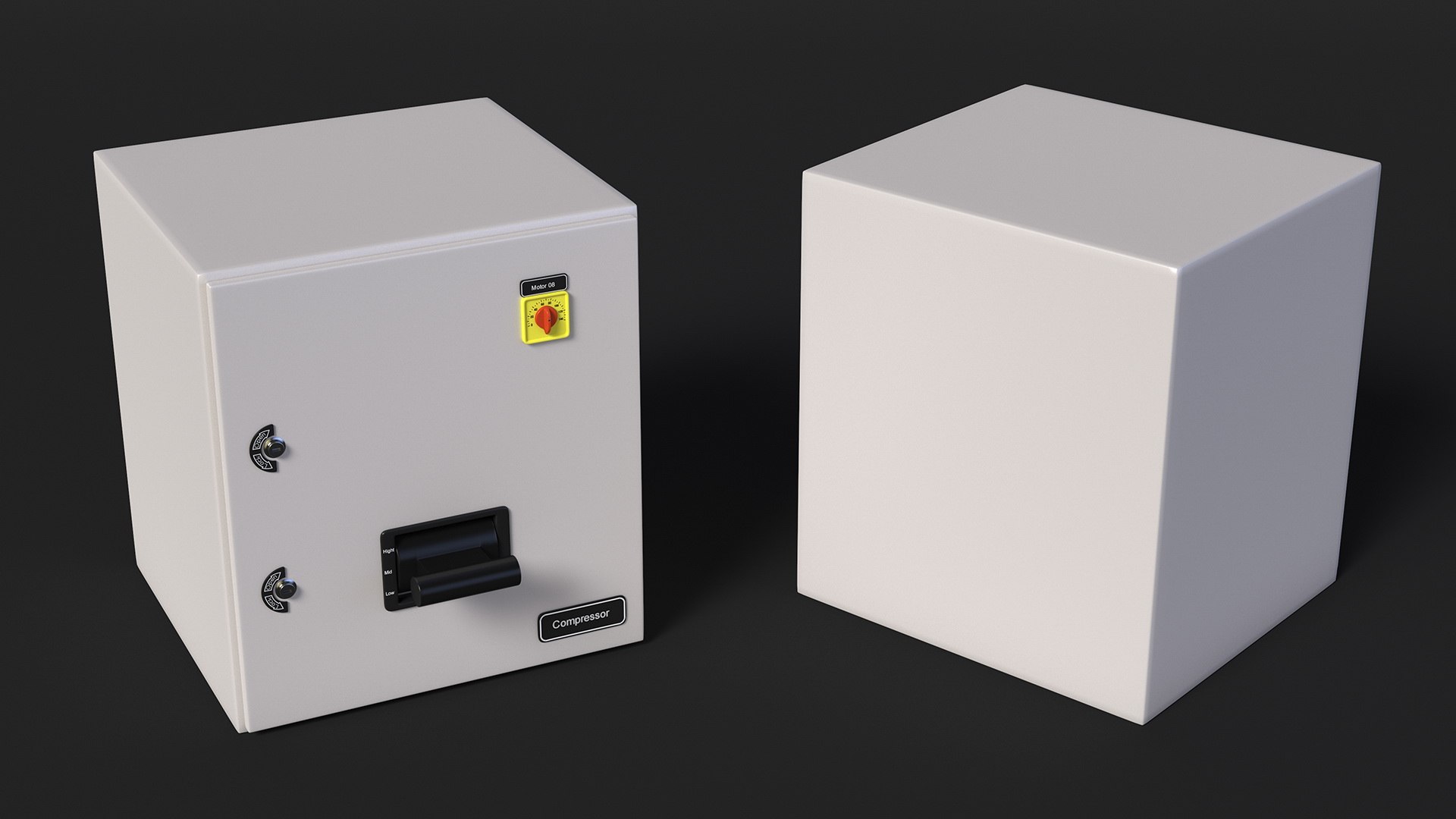 Industrial Compressor Control Unit 3D Model - TurboSquid 2241544