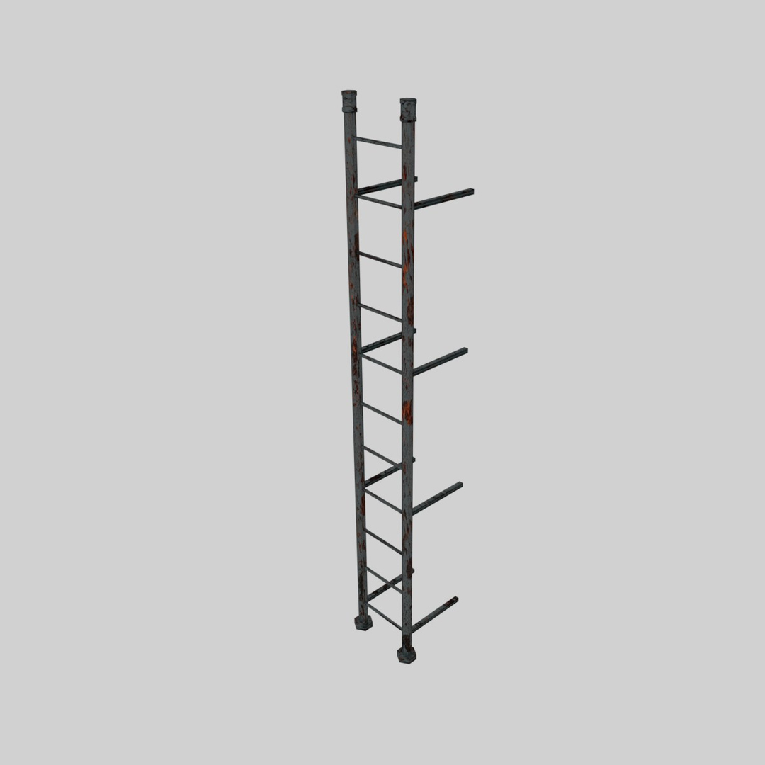3d Metal Ladder Model