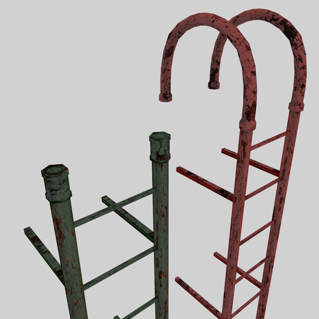 3d Metal Ladder Model