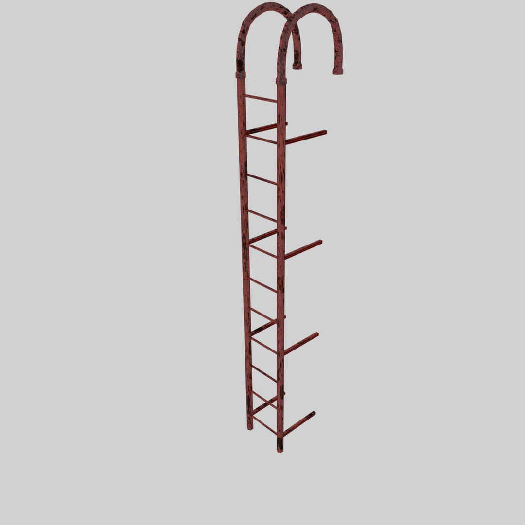 3d Metal Ladder Model