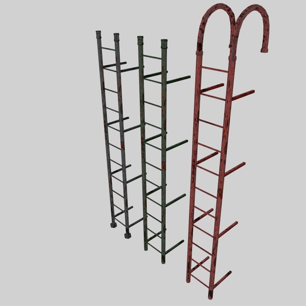 3d metal ladder model