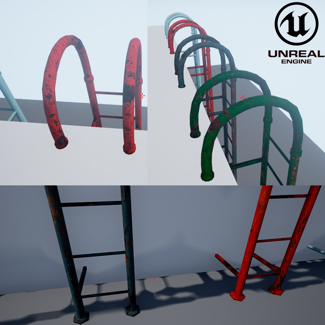 3d Metal Ladder Model