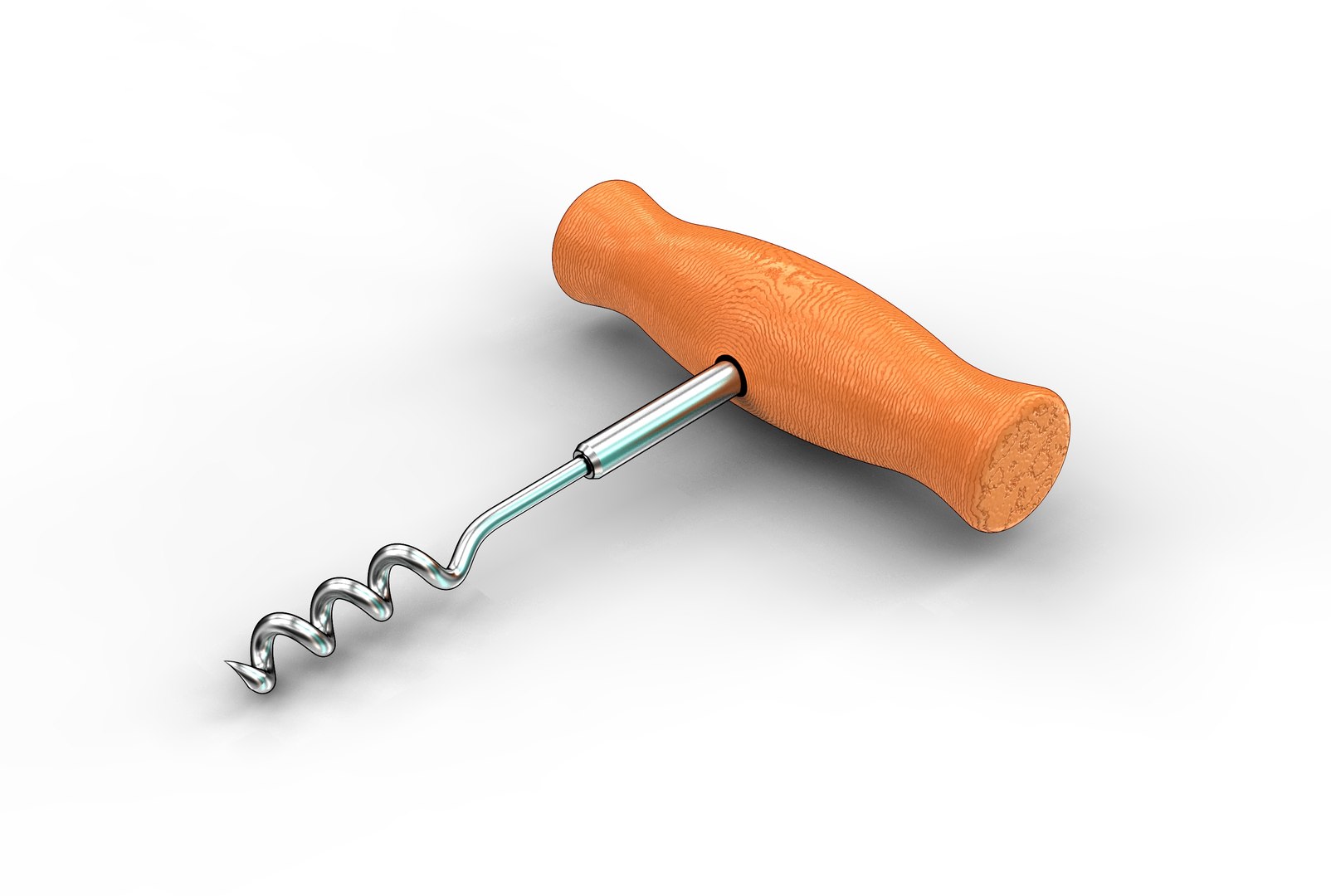3D corkscrew screw cork model - TurboSquid 1480339