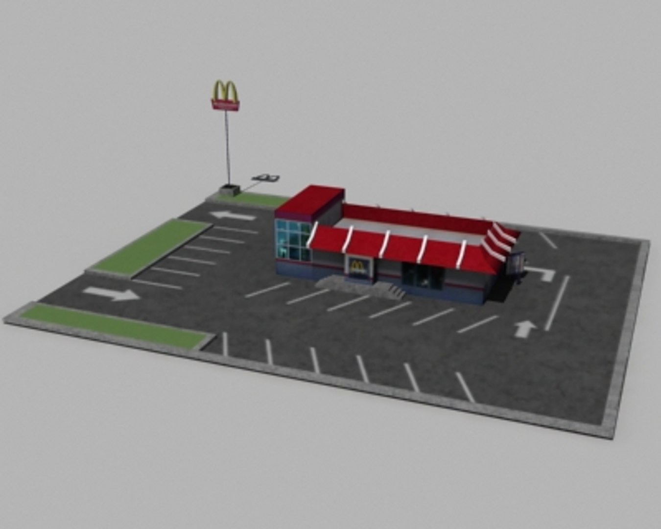 Building Mcdonalds 3d Model