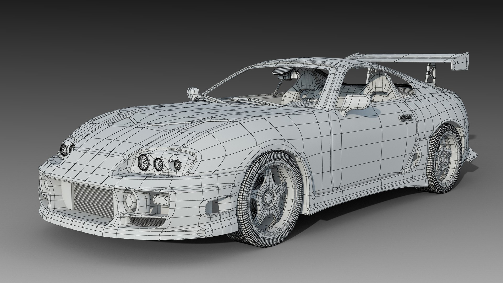 Modified Toyota Supra Model - TurboSquid 1878622