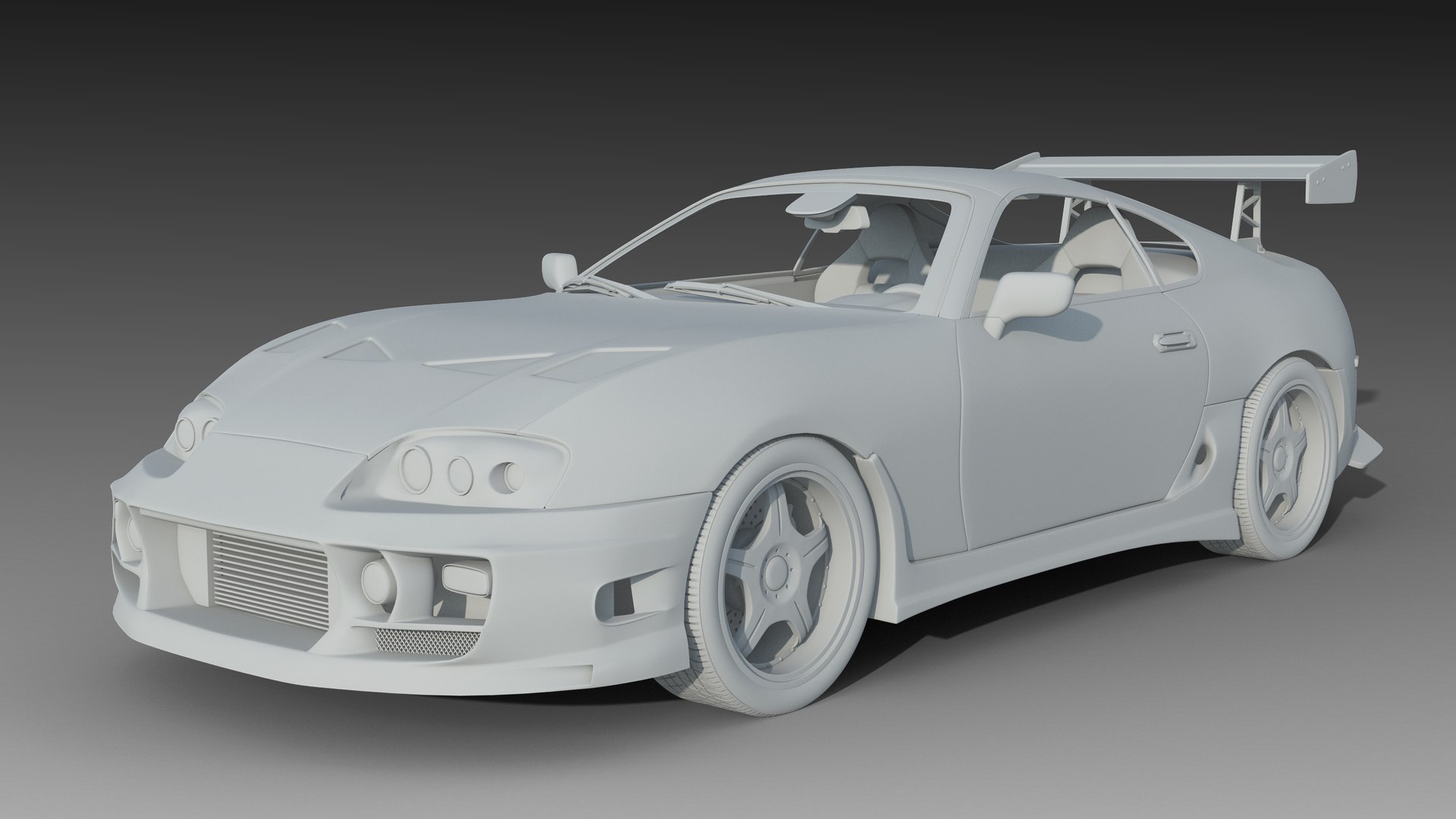 Modified Toyota Supra Model - TurboSquid 1878622