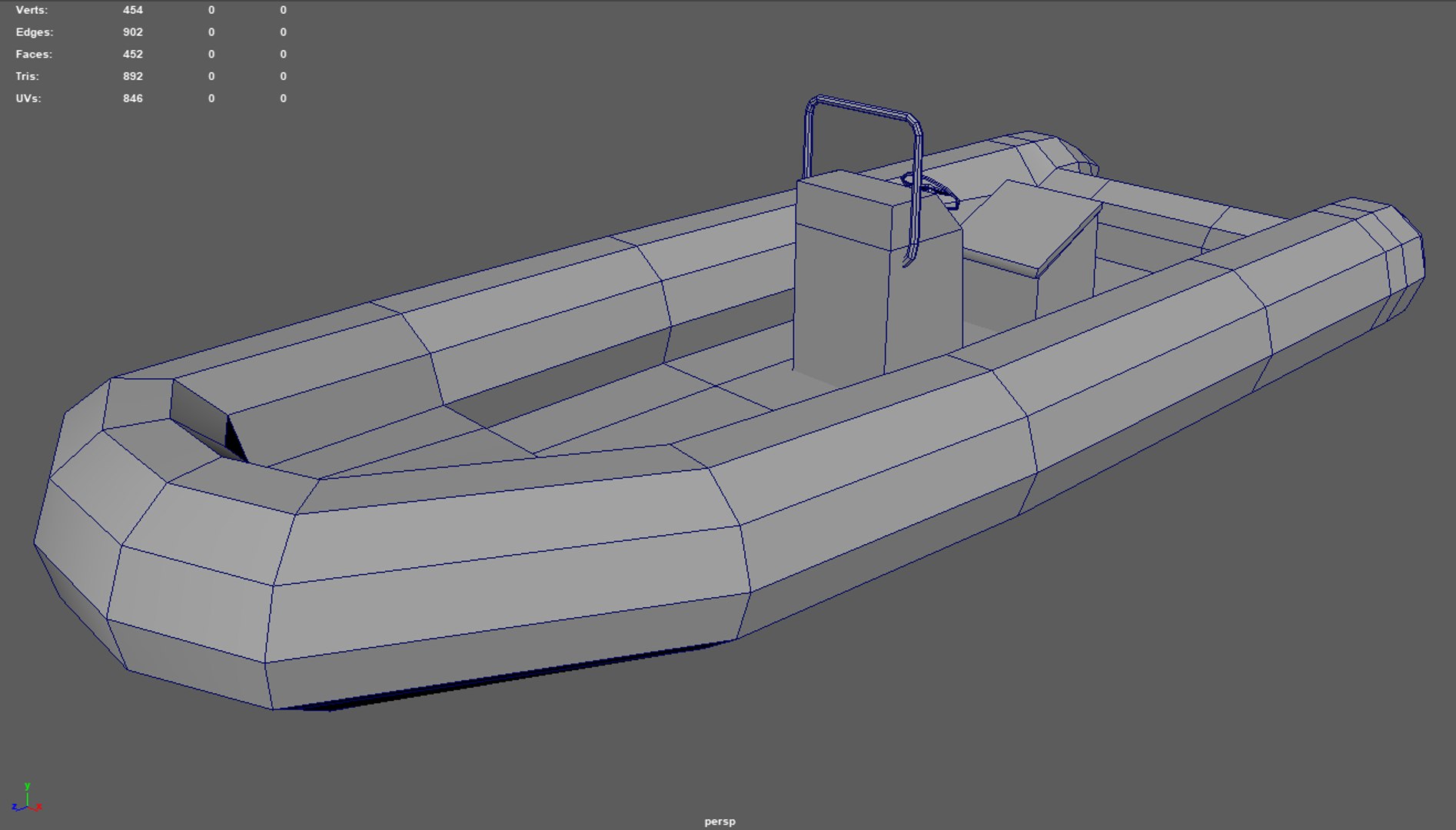 3D Low Poly Boat 02 - TurboSquid 2123033