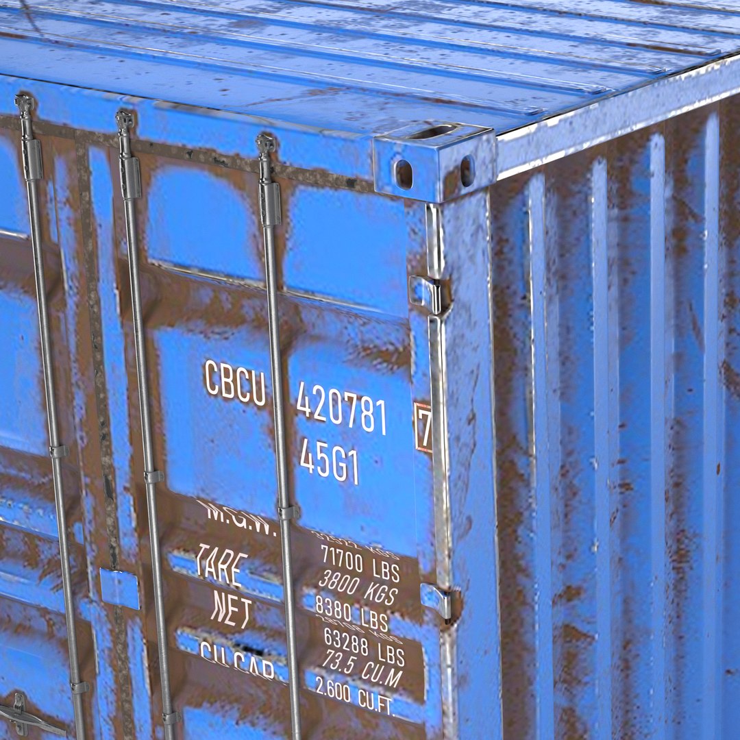 3D Shipping Containers-20ft And 40 Ft High Cube Model - TurboSquid 1920804