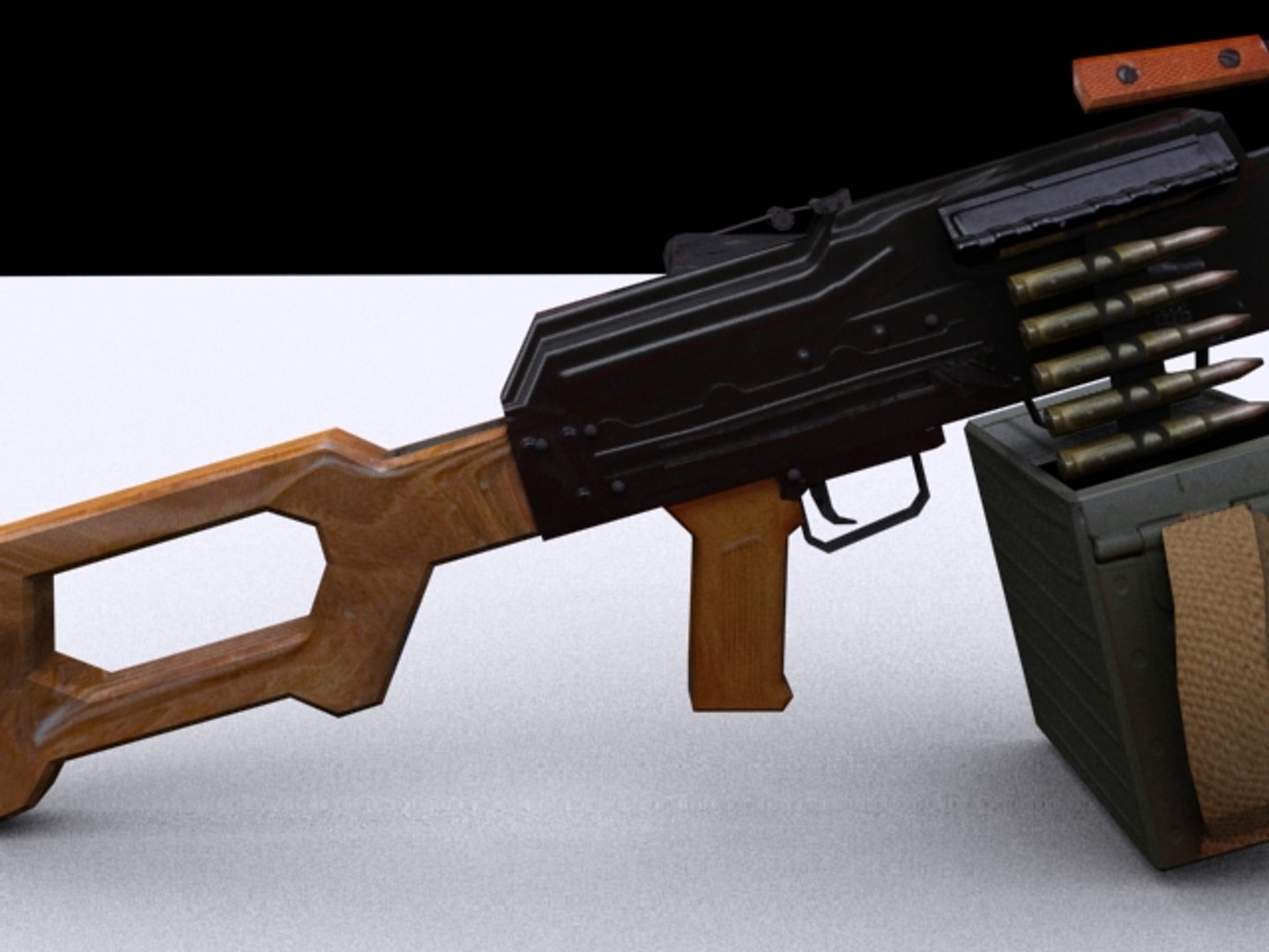 3d pkm gun model