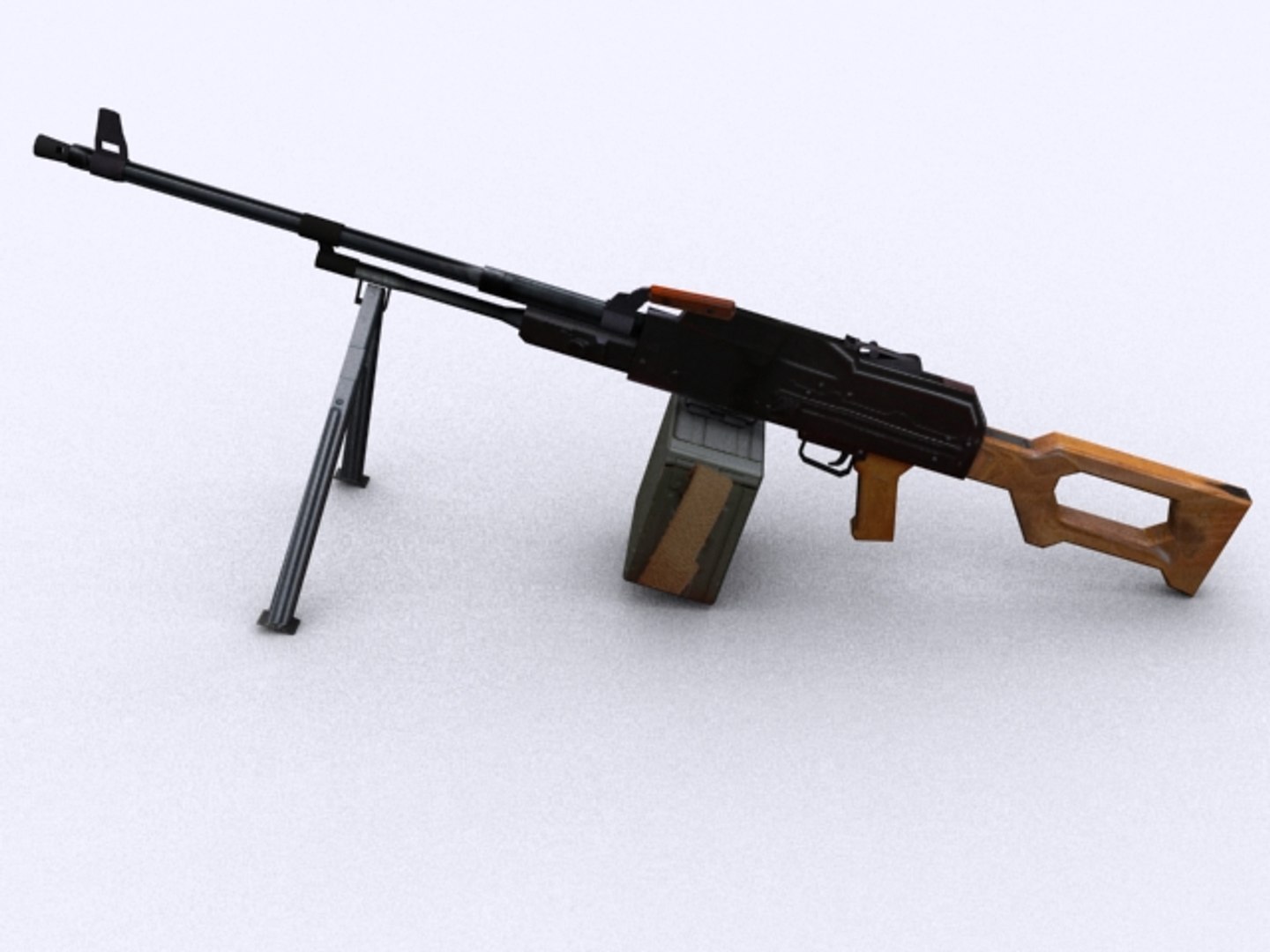 3d pkm gun model