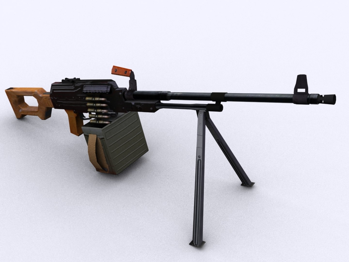 3d pkm gun model