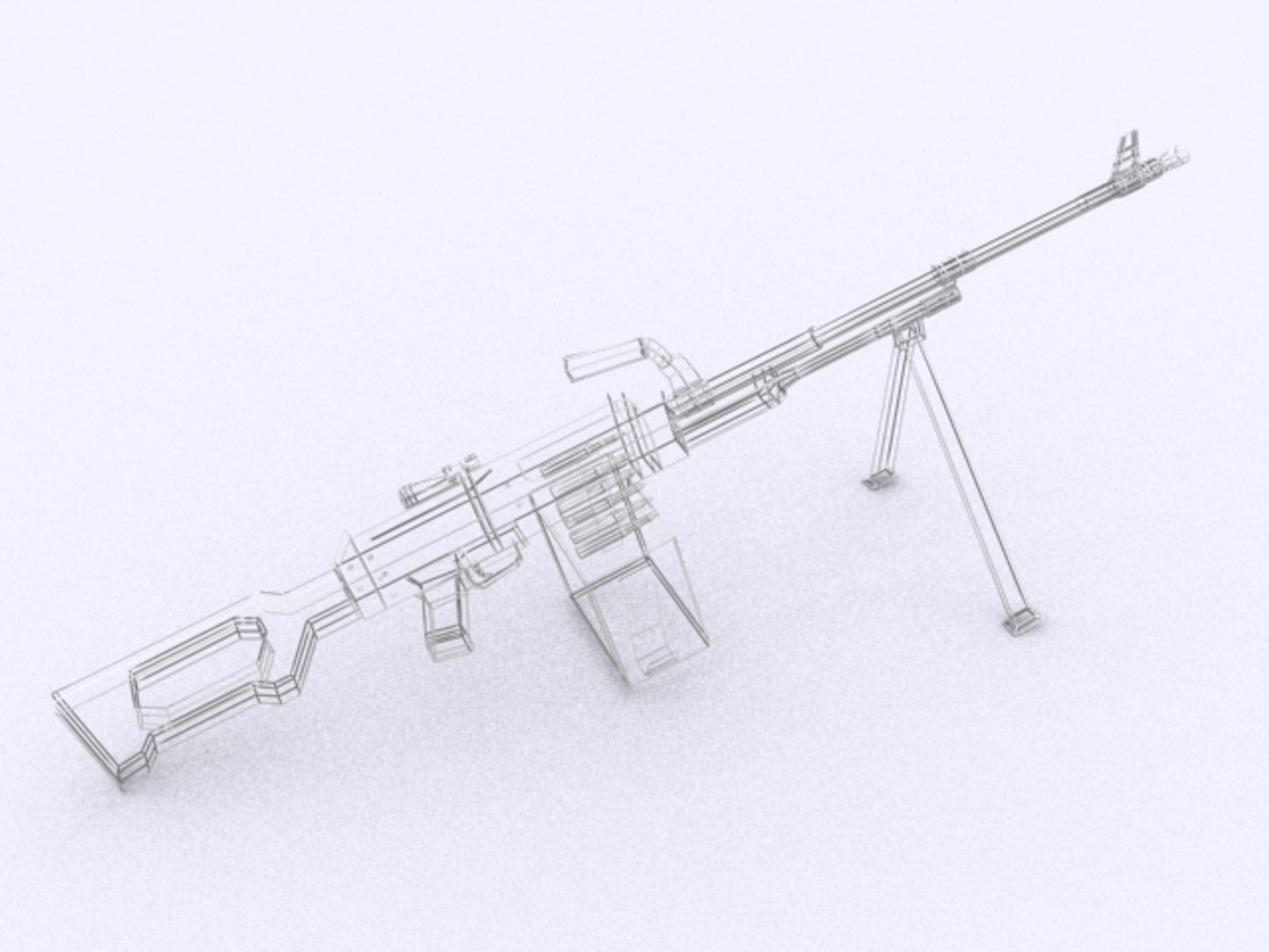3d pkm gun model