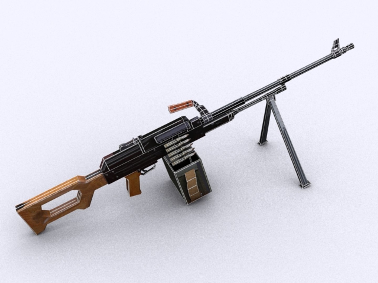 3d pkm gun model