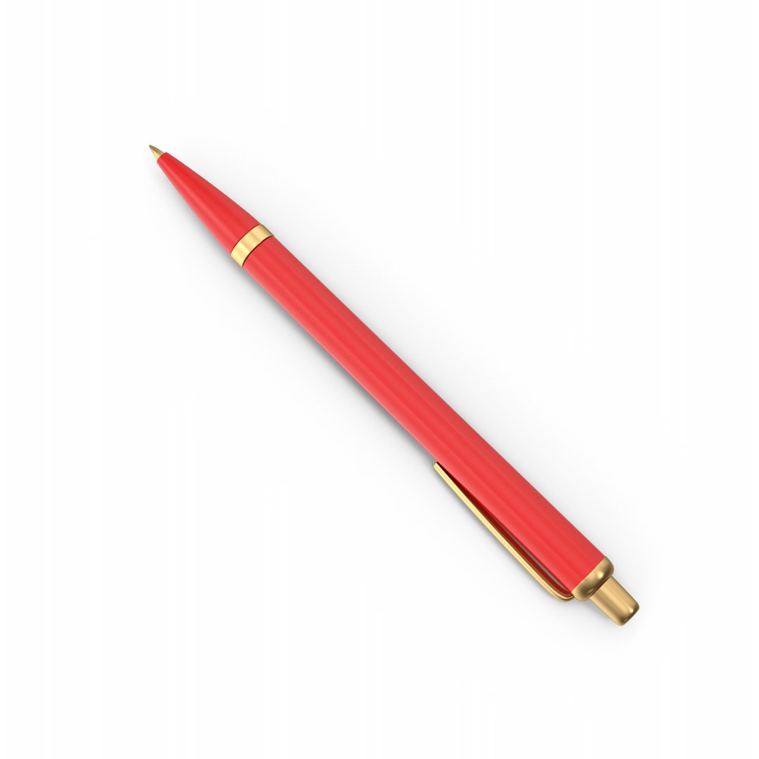 Red Pen Model - TurboSquid 2162275