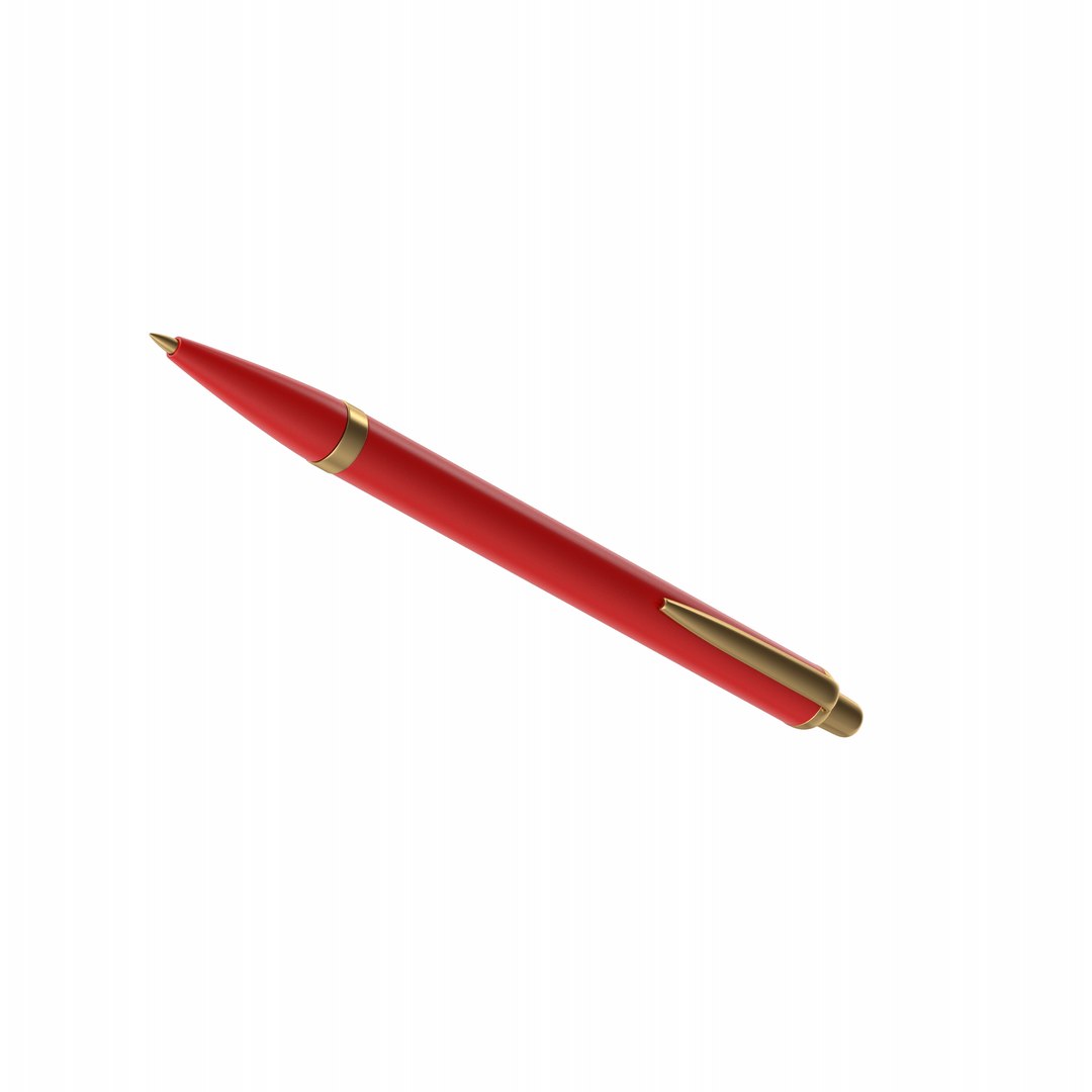 Red Pen Model - TurboSquid 2162275