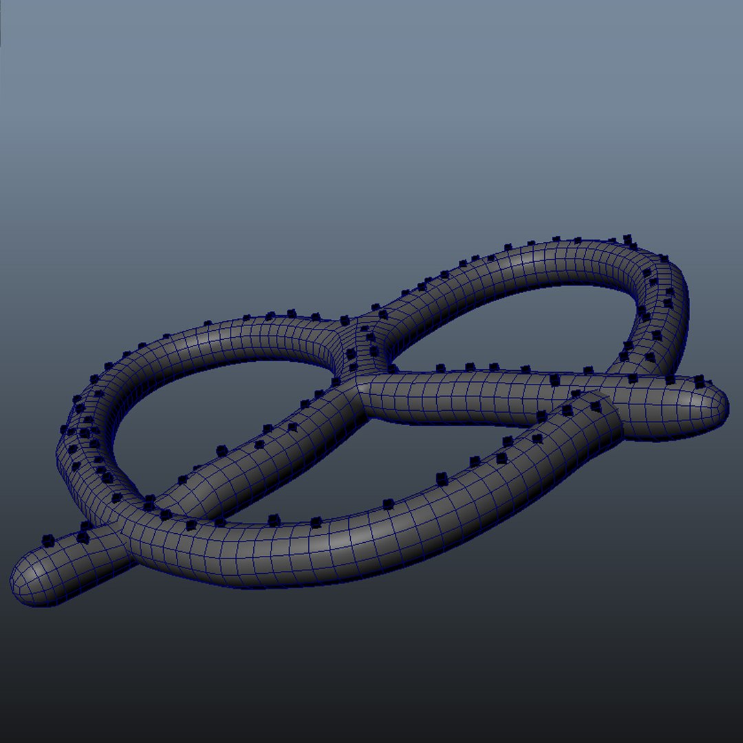 3d delicious pretzel model