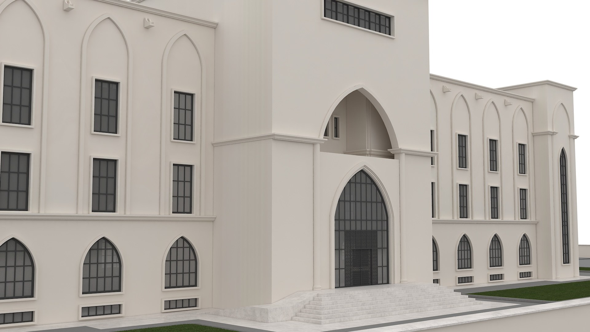 East Architectural Public Building 3D Model - TurboSquid 2094216