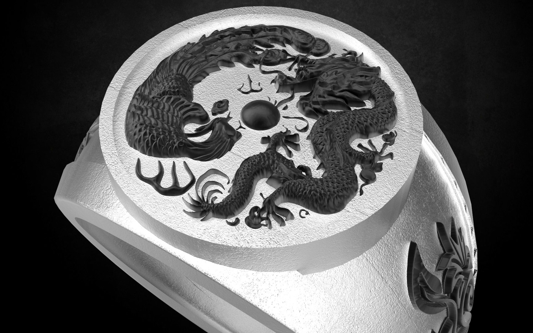 Dragon Men Ring 3D Model - TurboSquid 1544863