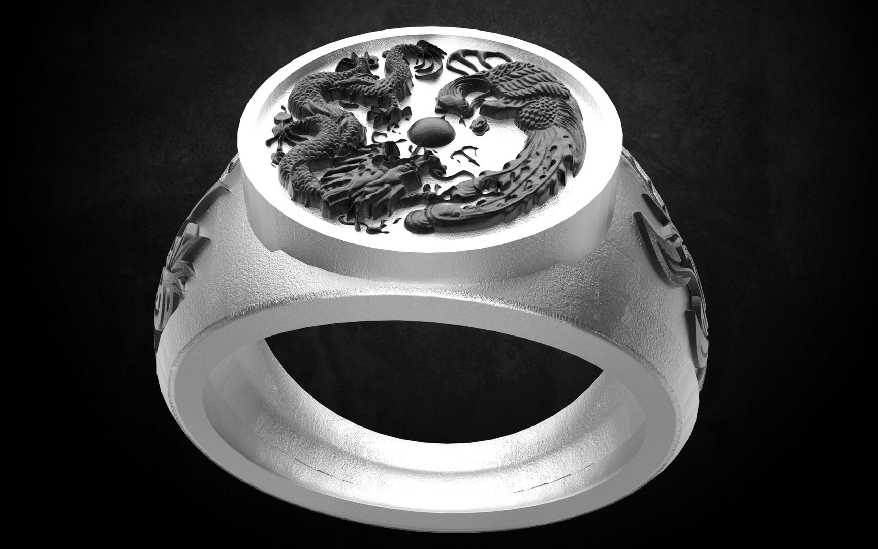 Dragon Men Ring 3D Model - TurboSquid 1544863