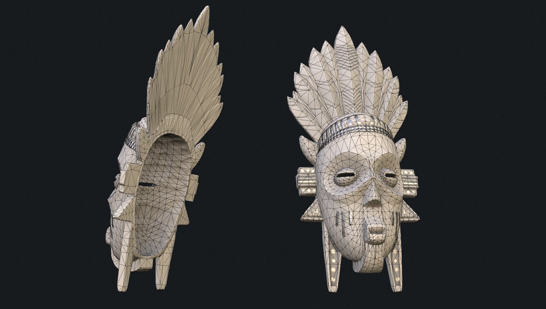 African mask 5 3D model - TurboSquid 2163515