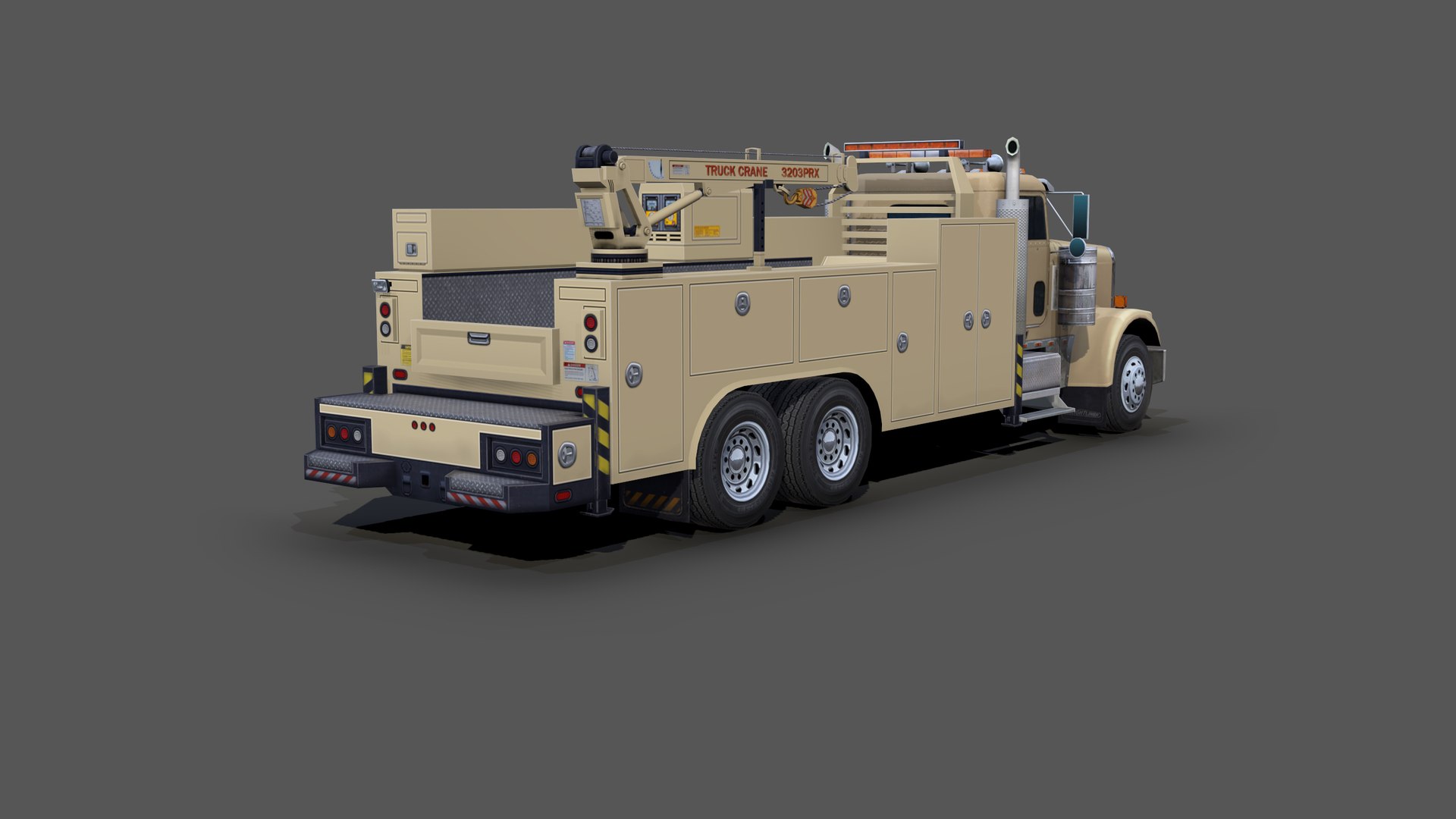 3D Freightliner FLD 120 Classic Utility Truck S03 Model - TurboSquid ...