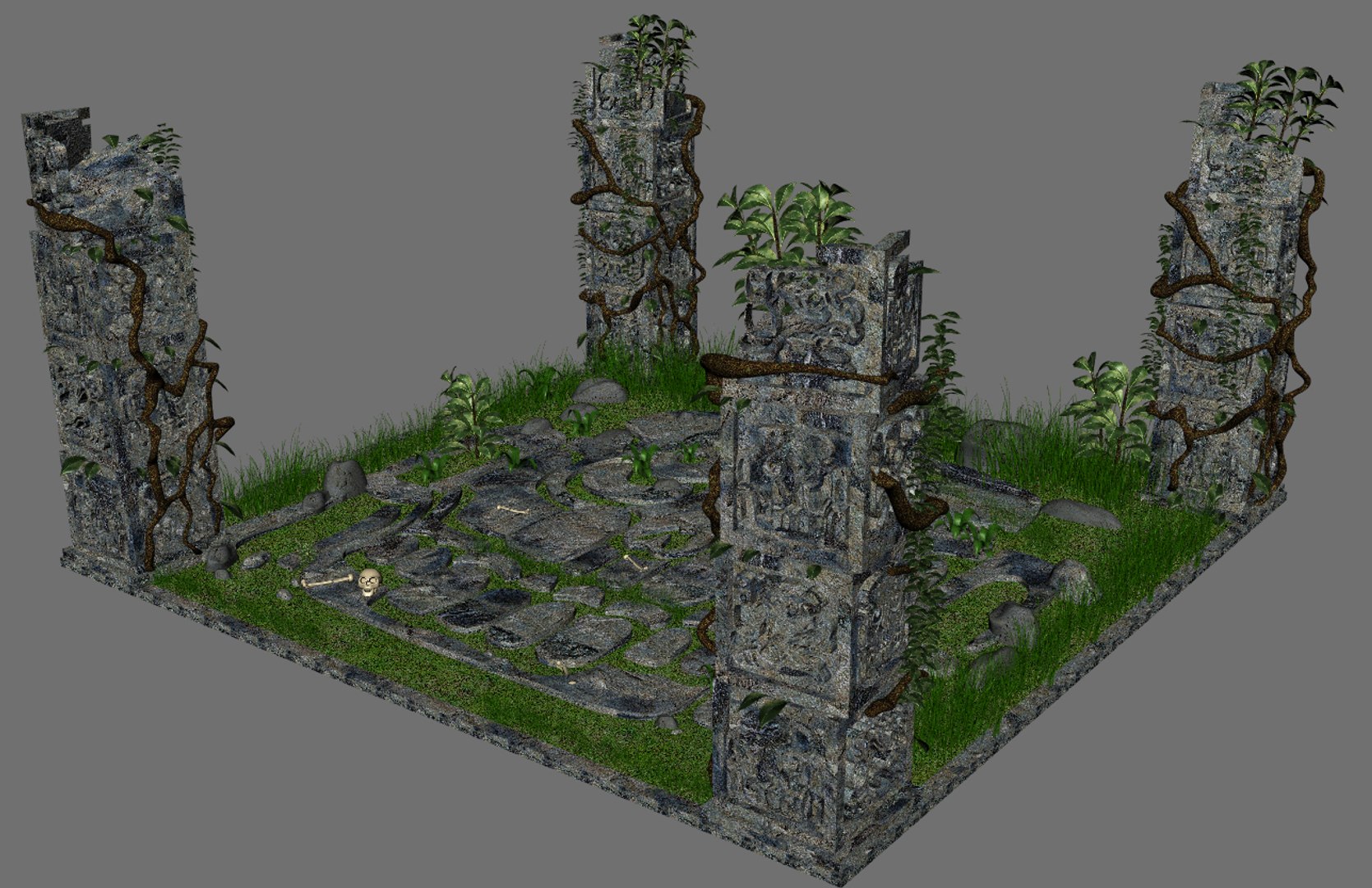 Floor aztec 3D model - TurboSquid 1183969