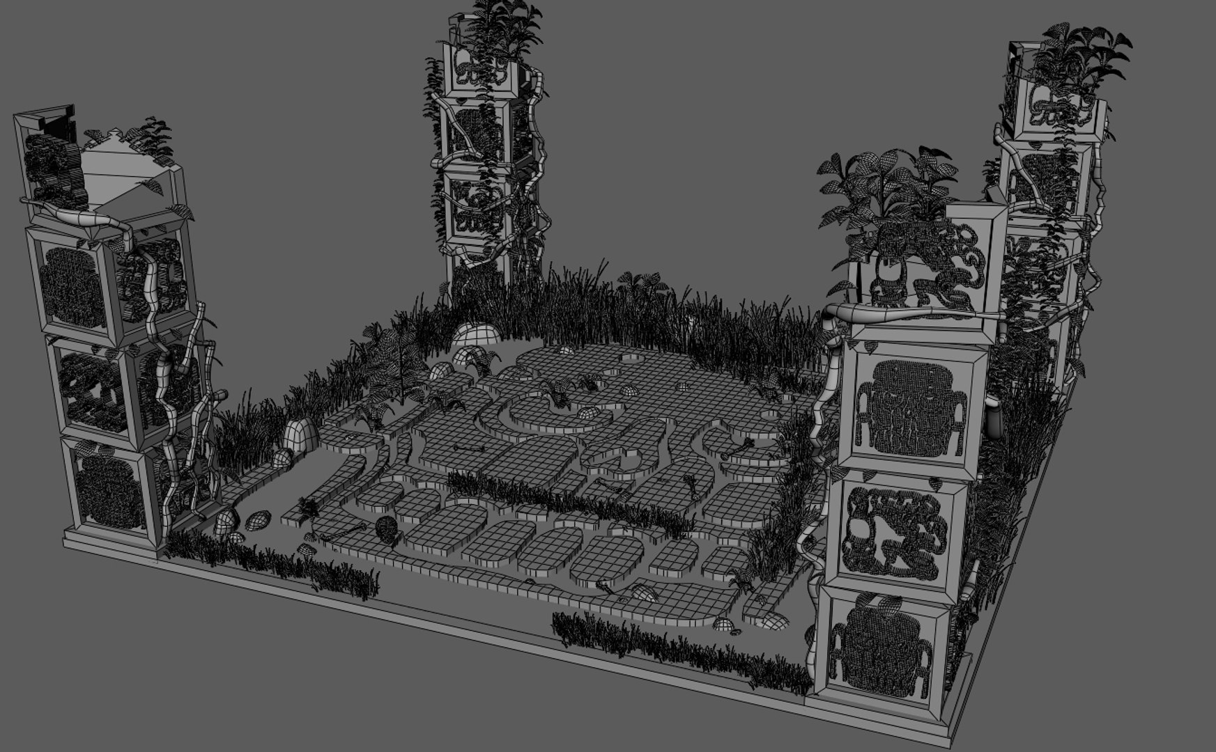 Floor aztec 3D model - TurboSquid 1183969