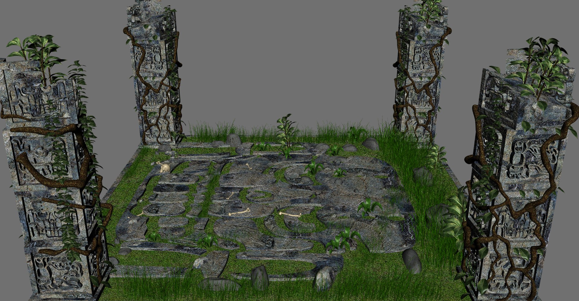 Floor aztec 3D model - TurboSquid 1183969