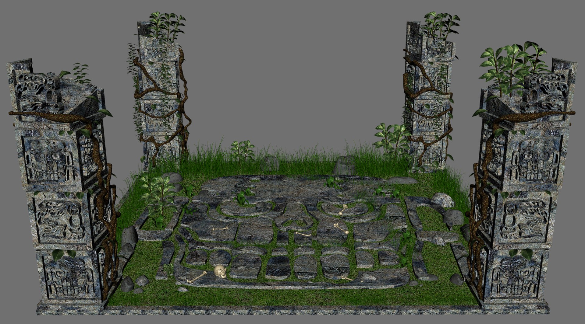 Floor aztec 3D model - TurboSquid 1183969
