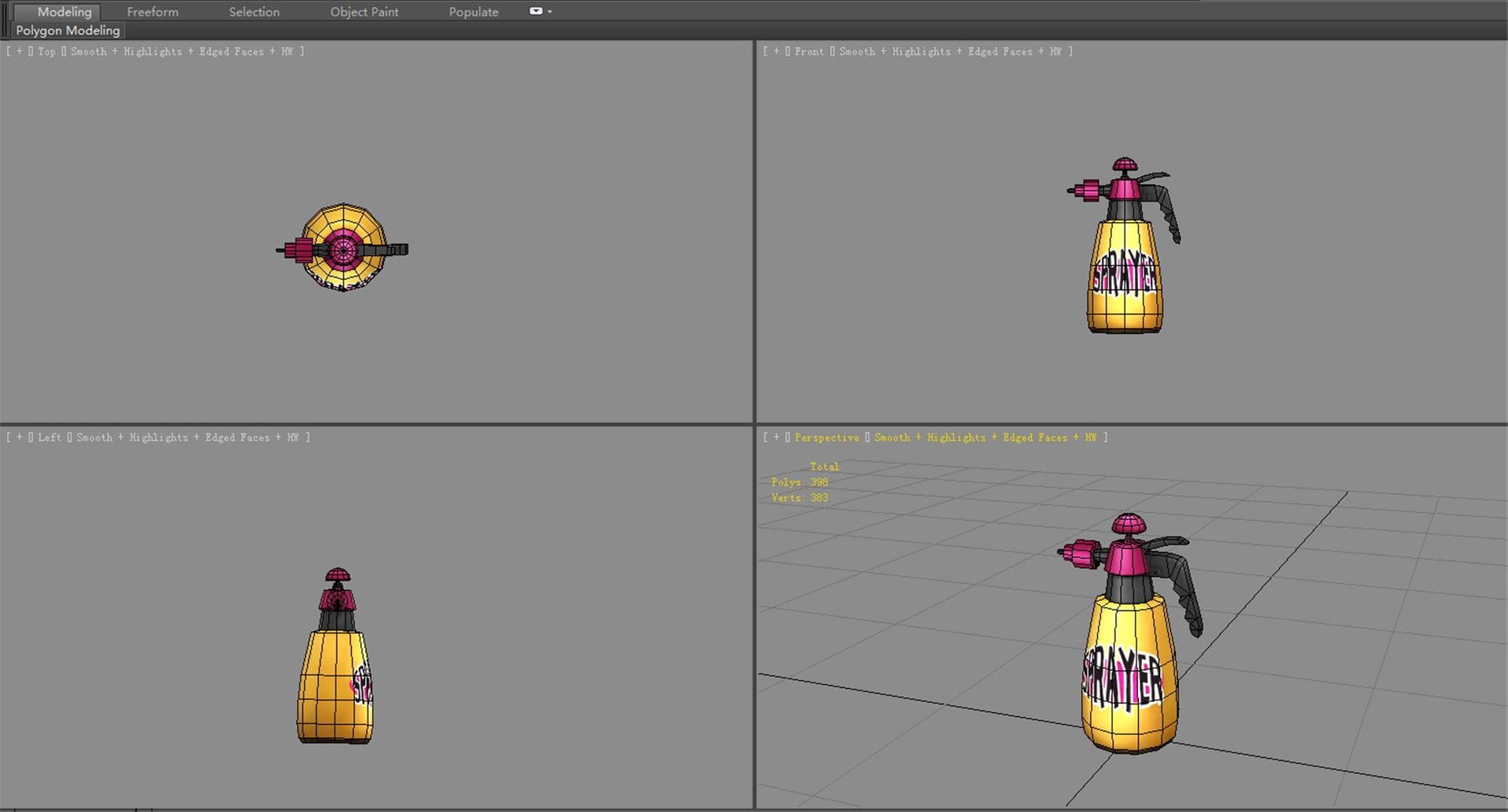 3D Cartoon Sprayer - TurboSquid 2108275
