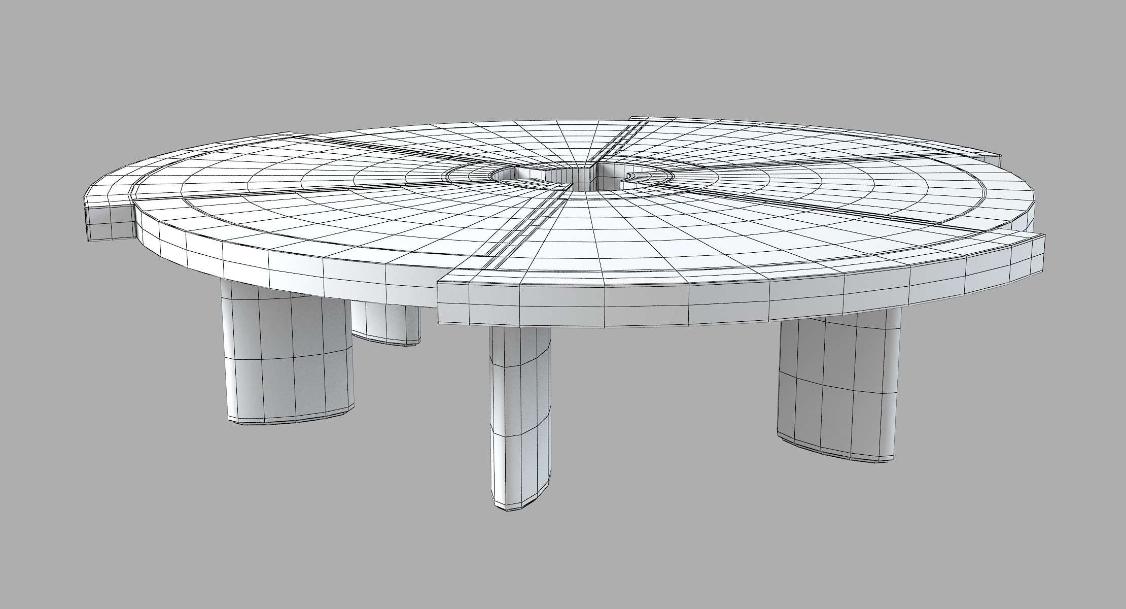 3d cassina rio table model