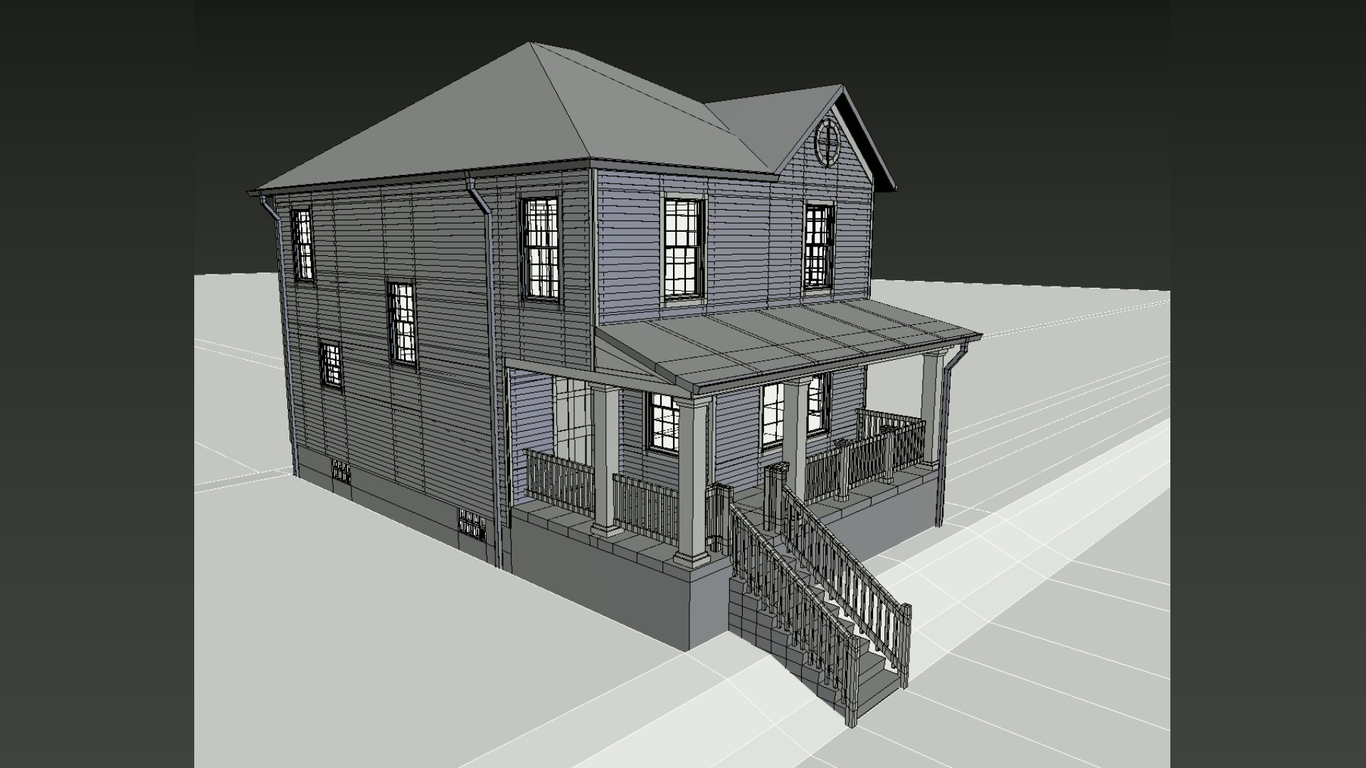 3D Model Suburban Subdivision Residential Home - TurboSquid 2200687