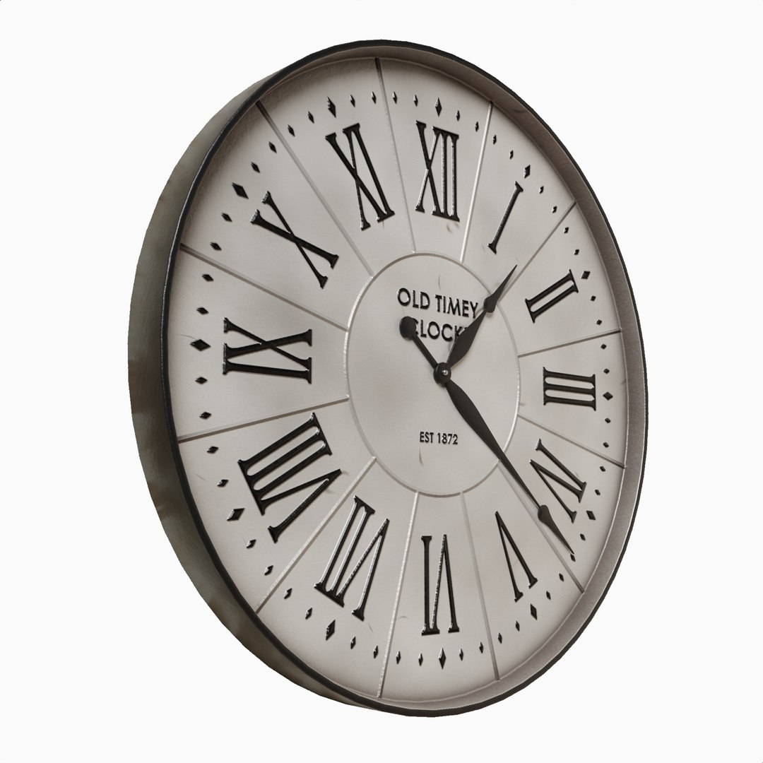 3D Model Vintage Classic Clock - TurboSquid 2136514
