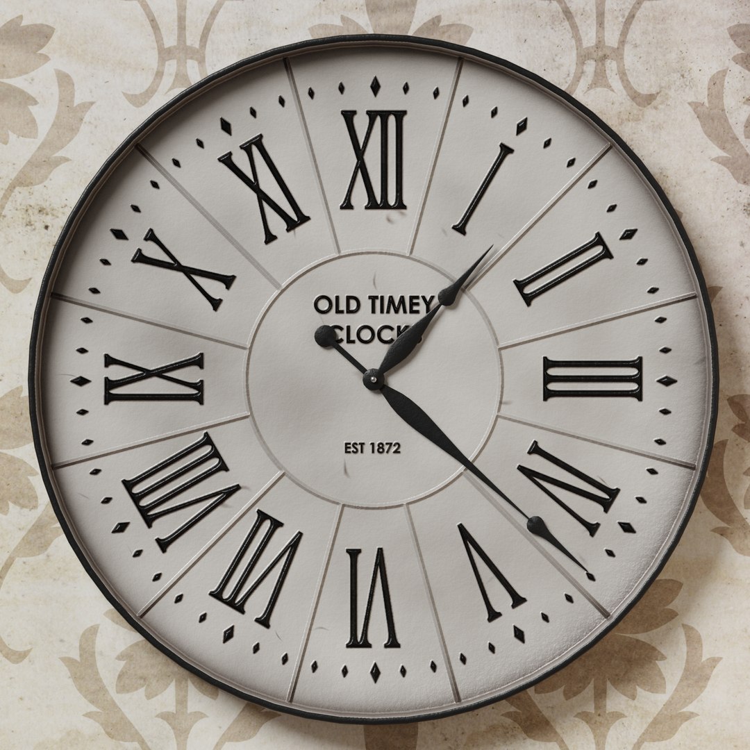3D Model Vintage Classic Clock - TurboSquid 2136514