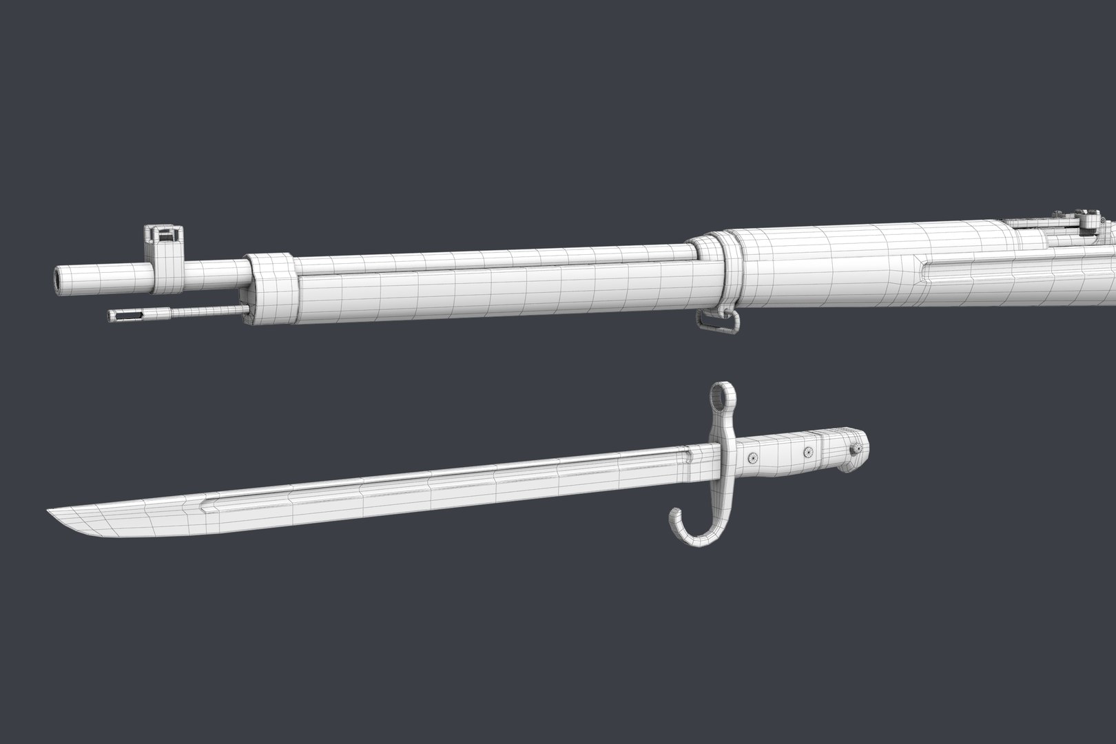 Japan Arisaka Type 38 3D Model - TurboSquid 1358021