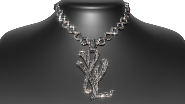 Playboi Carti - YVL Chain 3D Iced Out modelo 3D Modelo 3D - TurboSquid 2291550