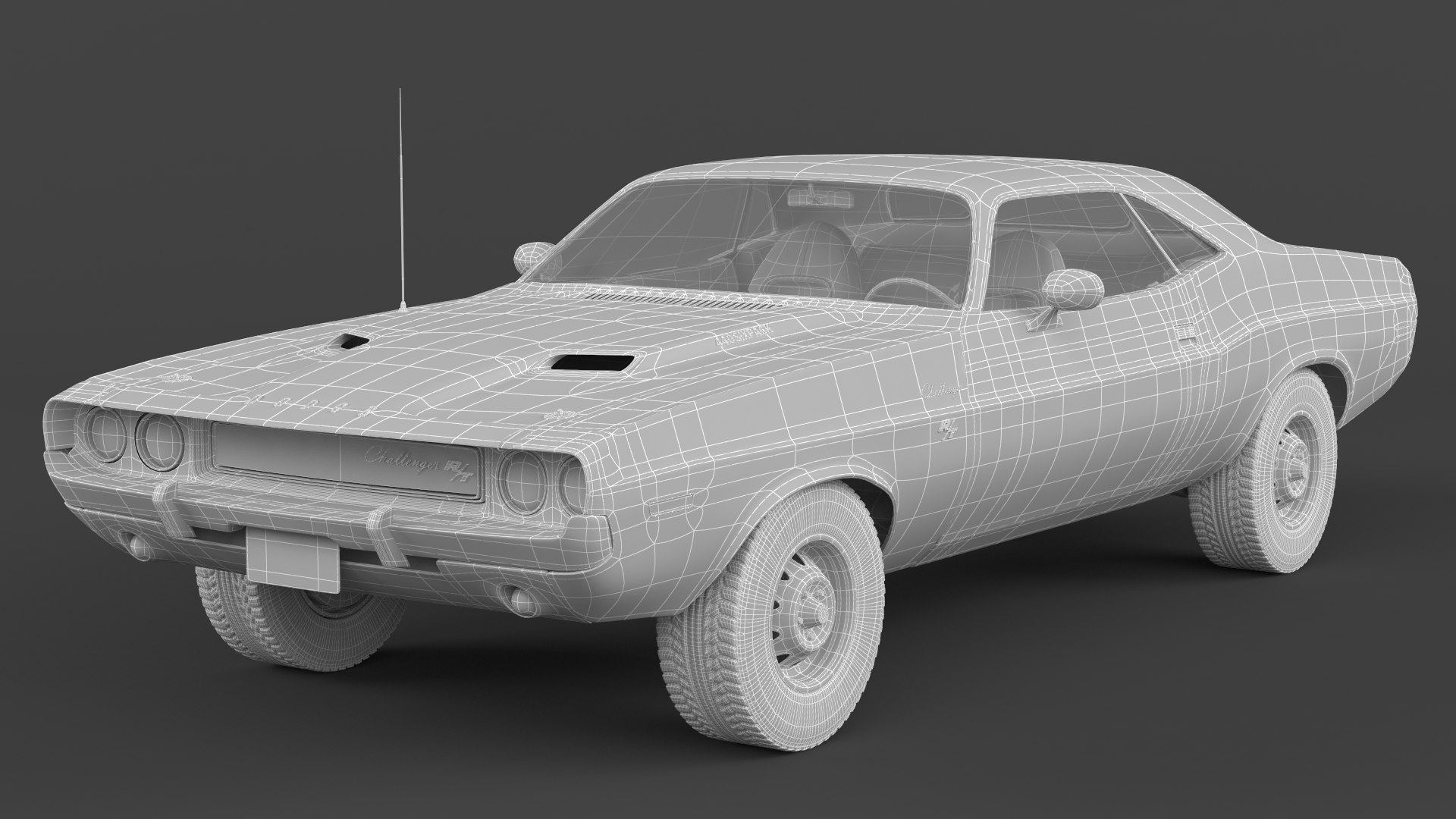 Dodge Challenger Model - TurboSquid 2058282