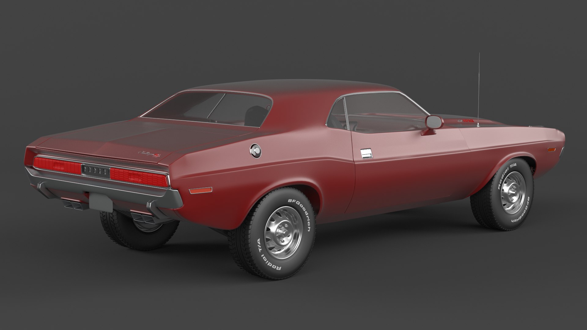 Dodge Challenger Model - TurboSquid 2058282