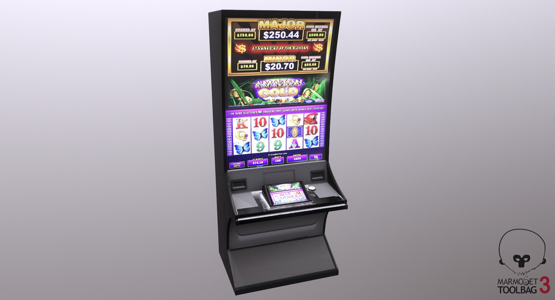 Slot machine 3D model - TurboSquid 1269071