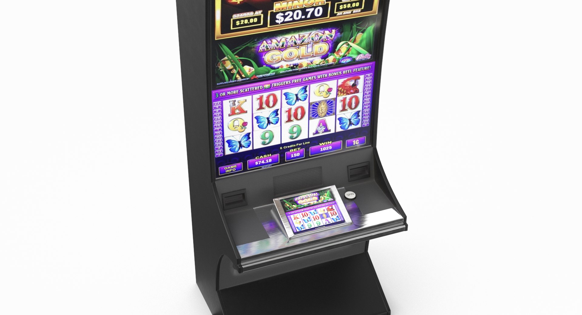 Slot machine 3D model - TurboSquid 1269071