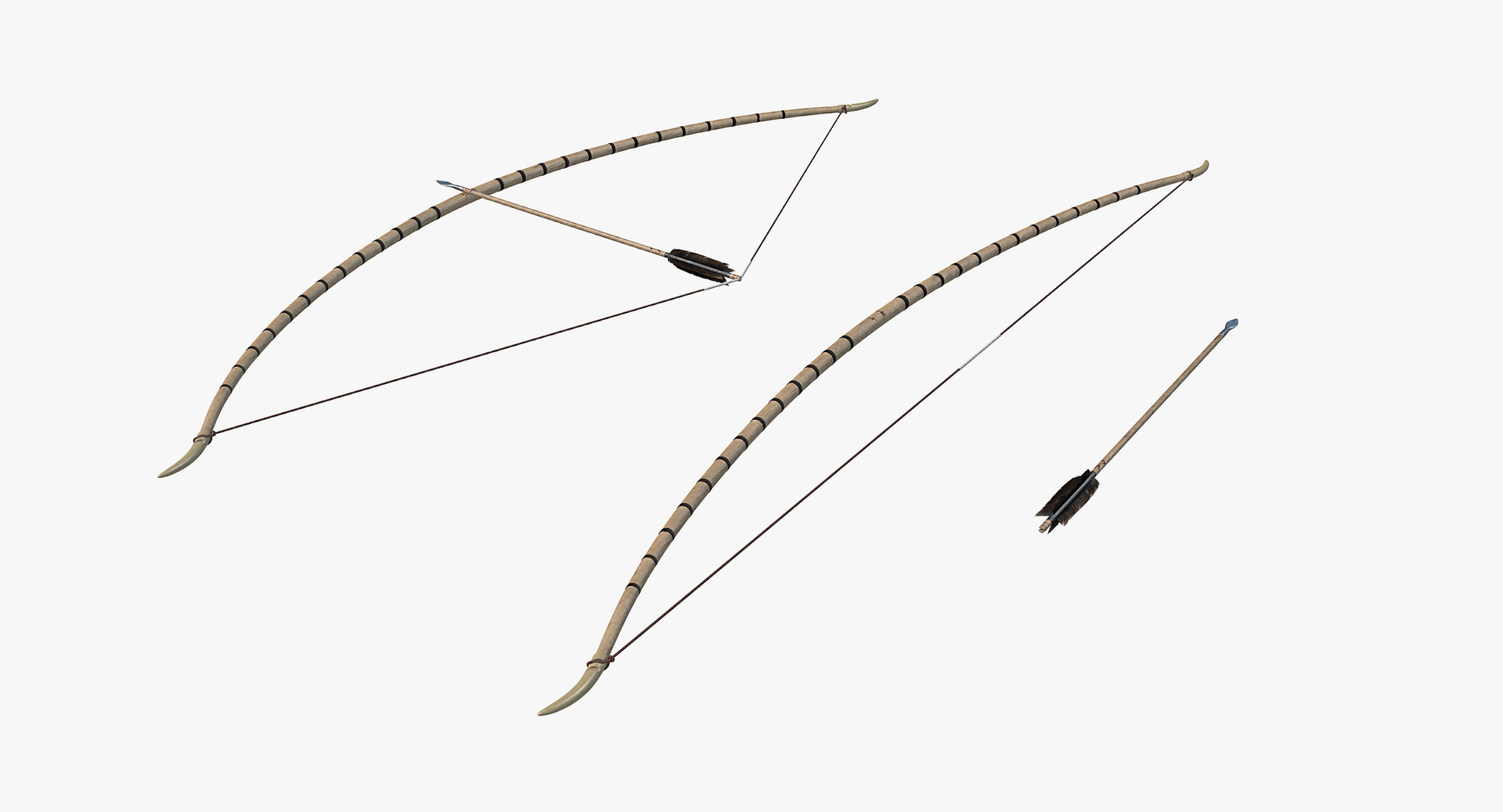 Viking Bow Set 3D - TurboSquid 1362557